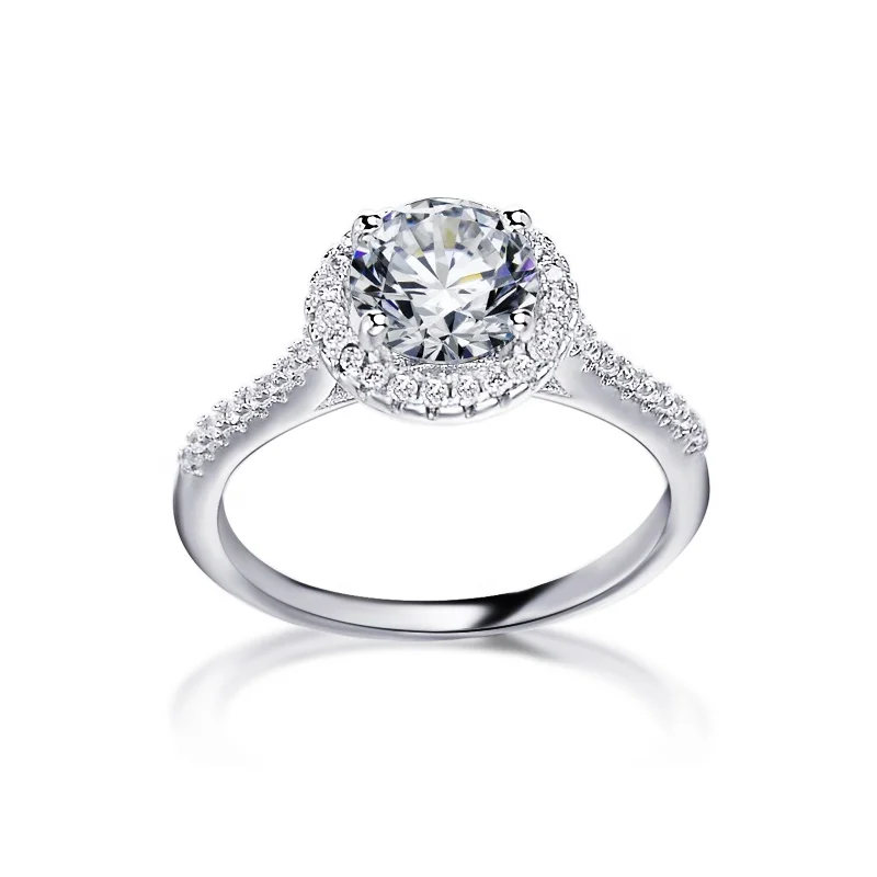 Rings Jewelry Women Wholesale 925 Silver Diamond Engagement Ring - Buy ...