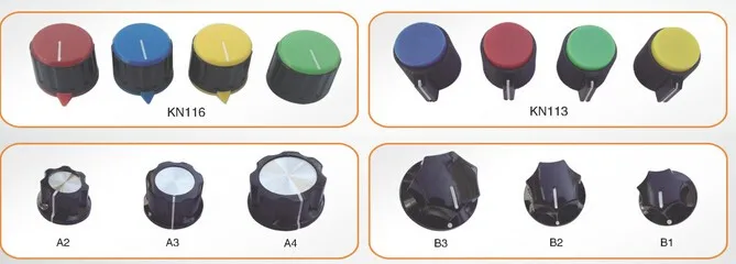 Black Rotary Switch Knob 6mm Shaftcontrol D Knob For Potentiometer ...