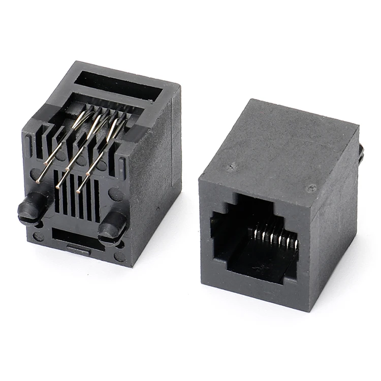 Conector Rj45 Pcb Jack Conector Rj45 Rj12 6p6c Com 180 Graus - Buy ...