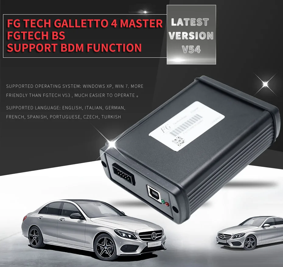 2017 Newest Full Chip Fgtech Galletto 4 Master V54 Ecu Chip Tuning Tool Fg Tech V 54 Unlocked ...