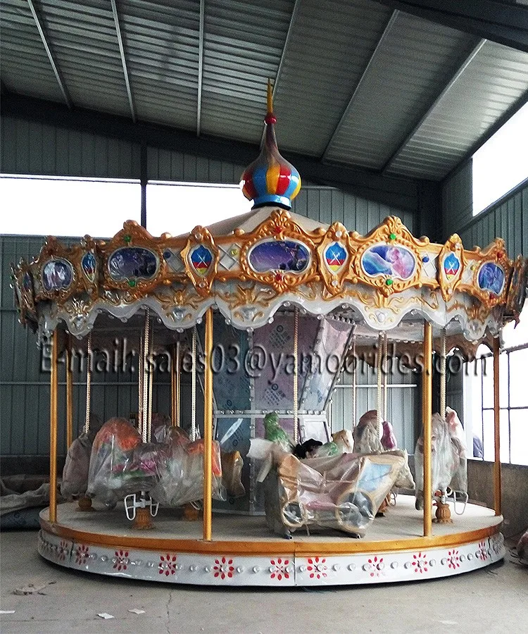 Yamoo Outdoor Carousel Rides Kids Games Carousel Merry Go Round For ...