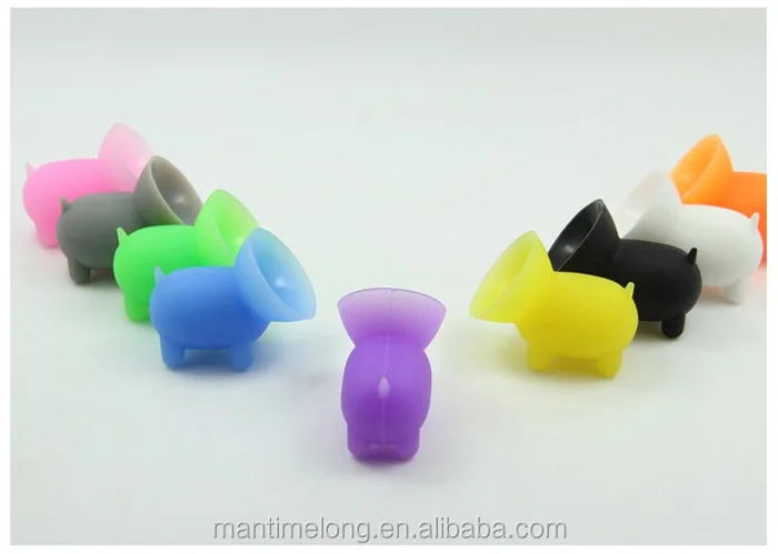 Cute Cartoon Suction Cup Mini Pig Mobile Phone Holder Stand - Buy Mini ...