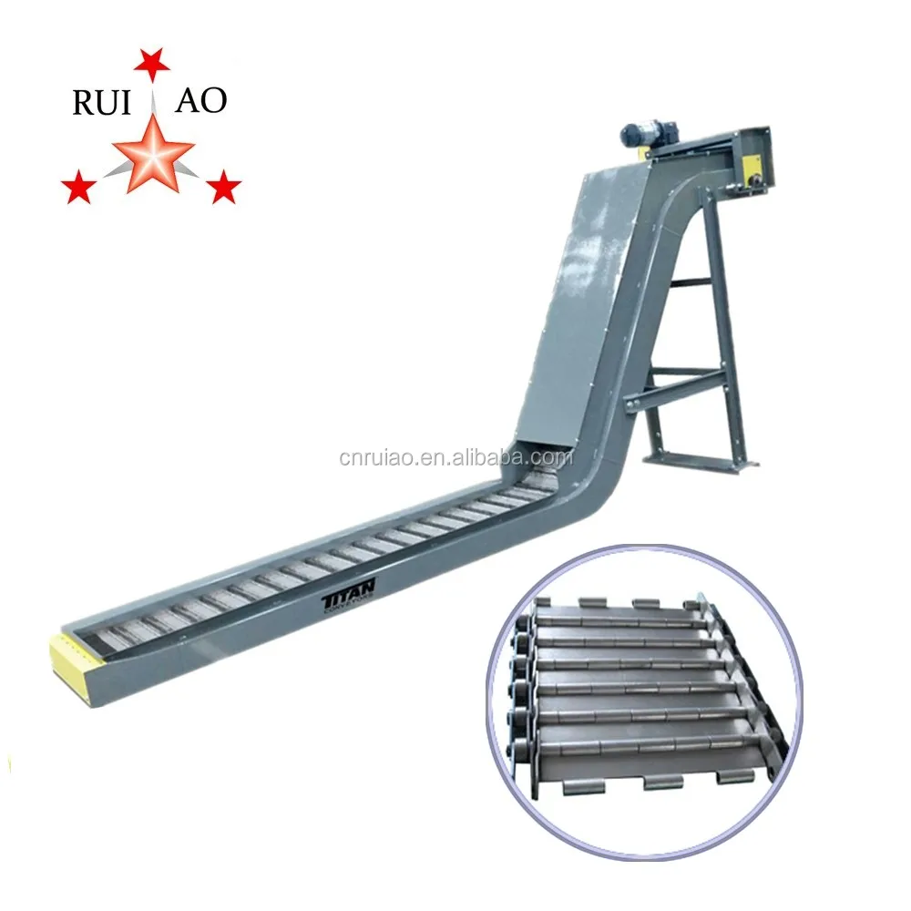 Widely Used Chip Conveyor Hinged Steel Belt Apron Scraps Chip Conveyor ...