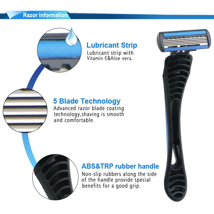 D515l Hotel 5 Blade Disposable Razor Machines Mens Razor Shaver - Buy ...