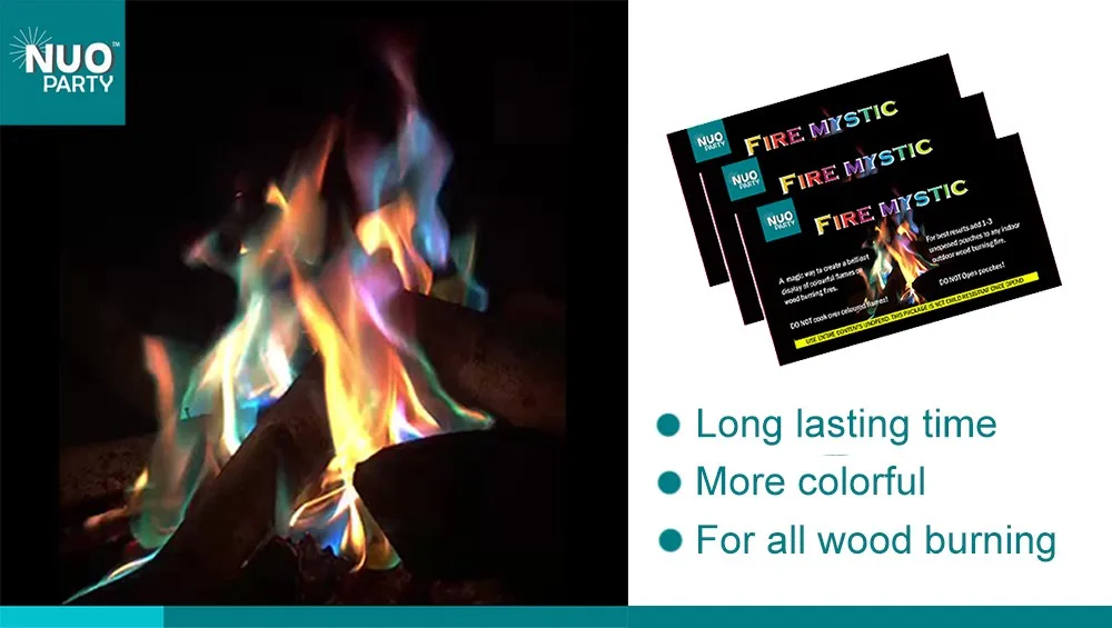 25 Packs of 25g Campfire Changing Rainbow Mystical Fire Colored Fire ...