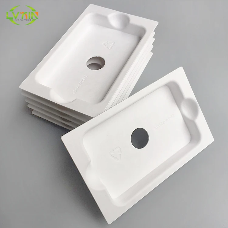 Thermoforming Paper Tray,Molded Pulp Packaging Insert Paper Electronic ...