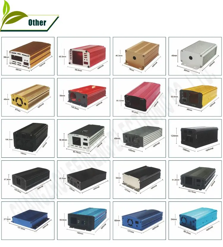 Aluminium Profile Waterproof Red Enclosures Solar Battery Box Wifi ...