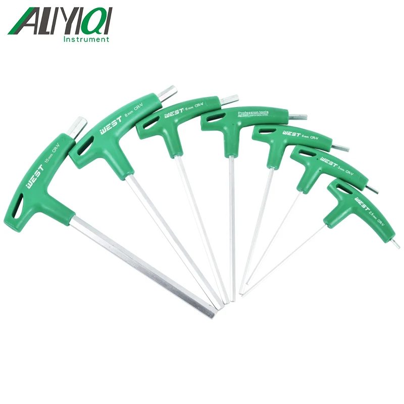 2.5mm T Type Handle Allen Key Wrench Set for Household Repair