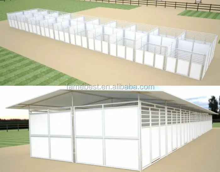 Galvanized Horse Stable House With Shelfter - Buy Horse Stalls With ...