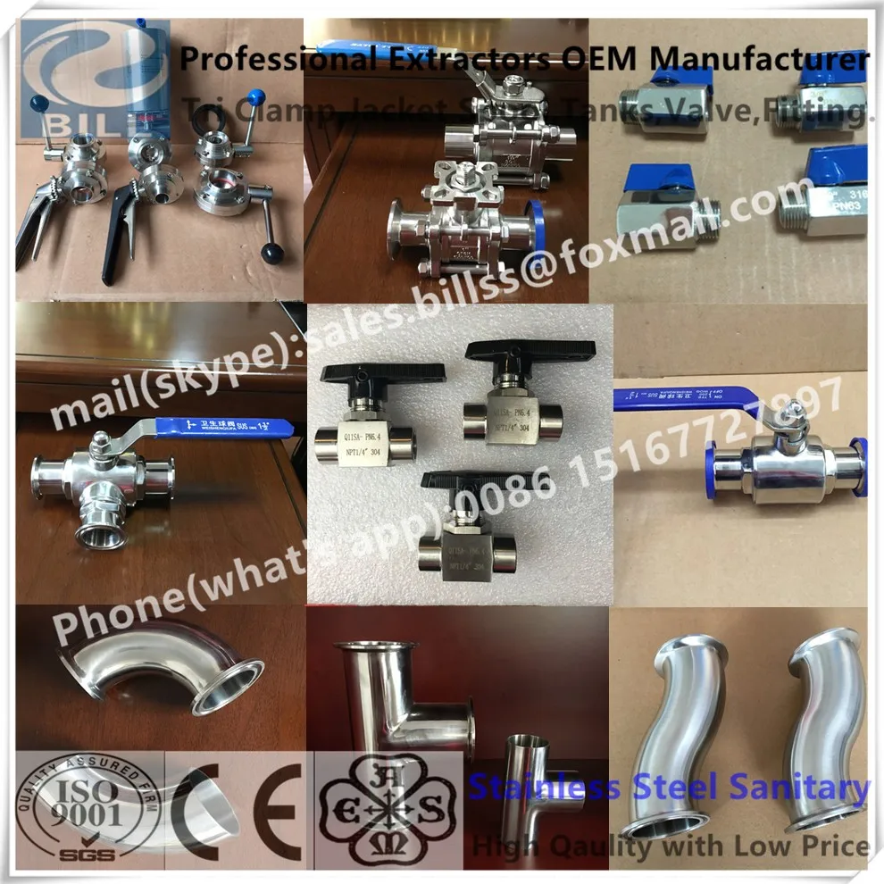 Concentric/eccentric Tri Clamped Jacketed Reducer With Npt/bsp Female ...