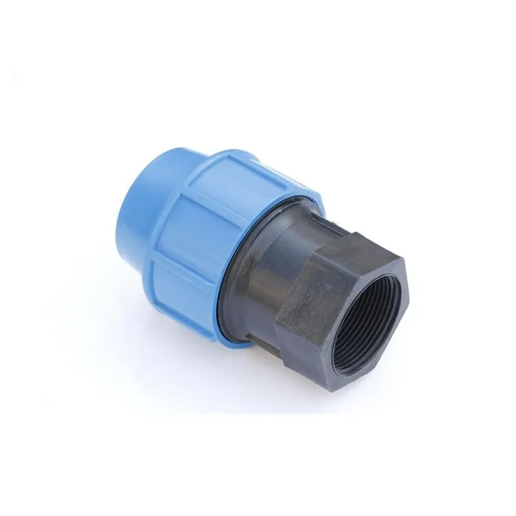 Dn32mm Blue Pp Material Quick Coupling Compression Fitting For Pe Pipe ...