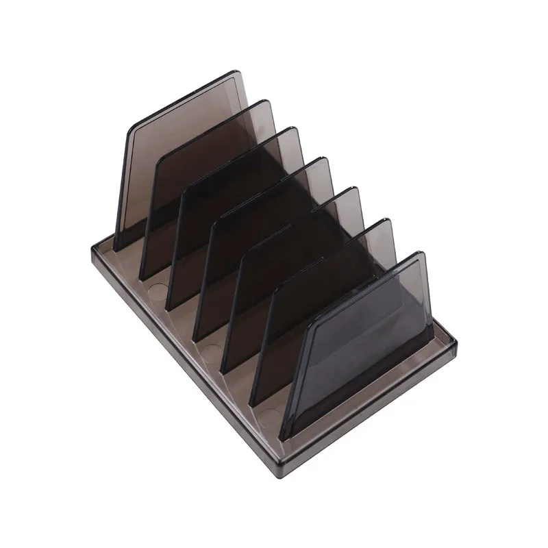 Us-20075 Plastic Office File Stand Book Stand With 6 Columns - Buy Book ...