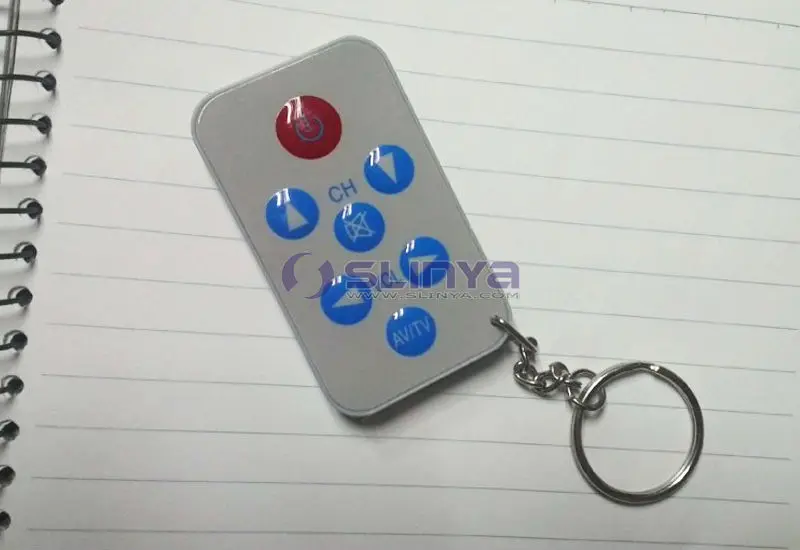 Universal Mini TV Remote Controller With Keychain - Compact Design ...