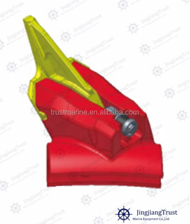 Marine T6.01 Wide Chisel Dredger Cutting Teeth On Cutter Head