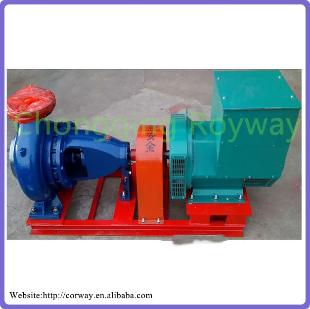 Small Discharge 10m~80m Water Head Brushless Induction Generator 3kw ...