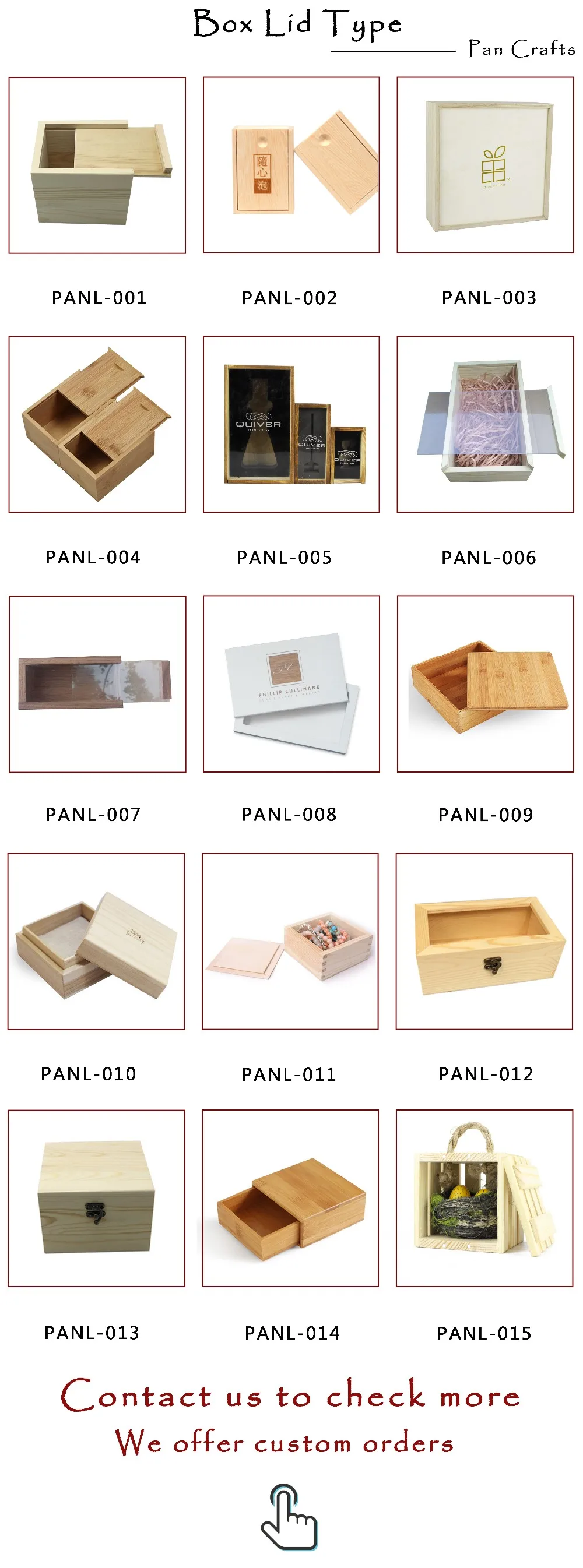 Hot Sale Customized Christmas Gift Bamboo Wood Package Box With ...