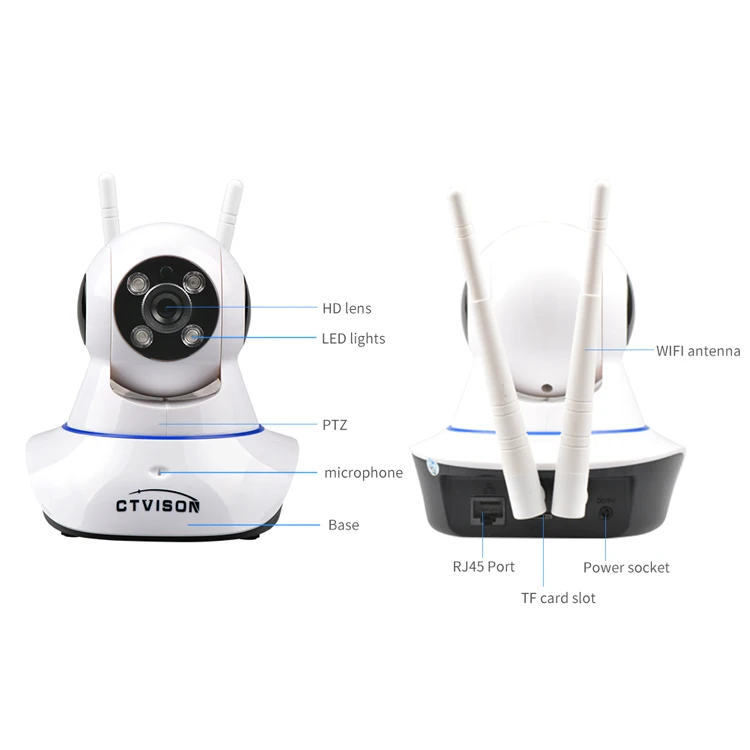 New Cctv Wifi P2p Ip Camera 1.0mp Wireless 720p Pan Tilt Network Cctv ...