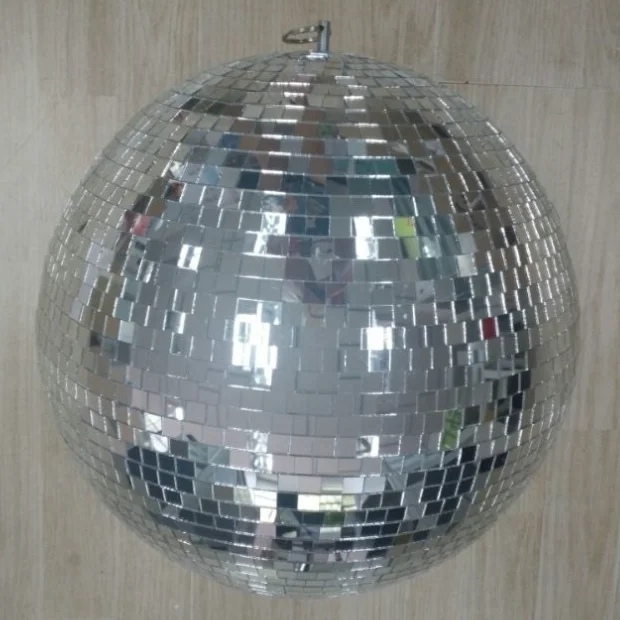 Elegant 50cm Large Rotating Silver Disco Mirror Ball For Hanging - Buy ...