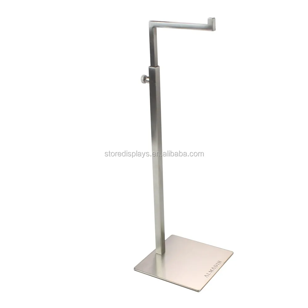 Wholesale Metal Brushed Hanging Bag Handbag Display Stand