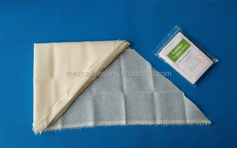 100% Cotton Muslin Gauze Triangular Bandage - Buy Surgical First Aid ...