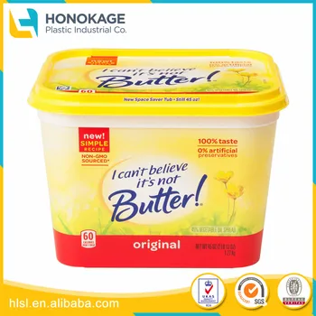 45oz Disposable Butter Packing Round Pp Container Large Plastic Box ...