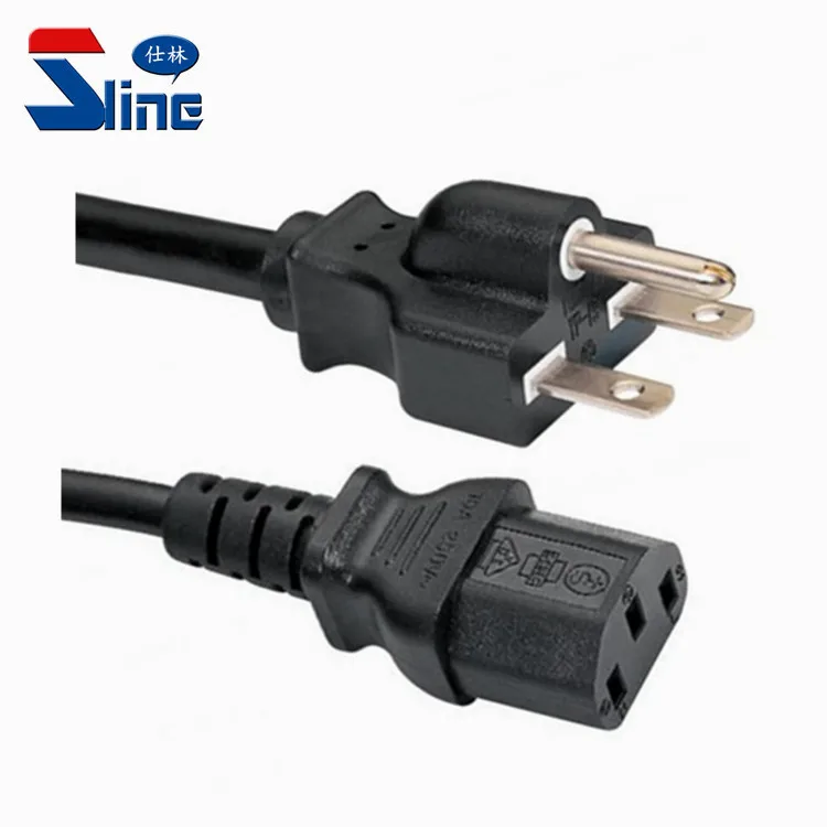240V Power Cord USA 3pin Plug NEMA 6-15P to IEC320 C13
