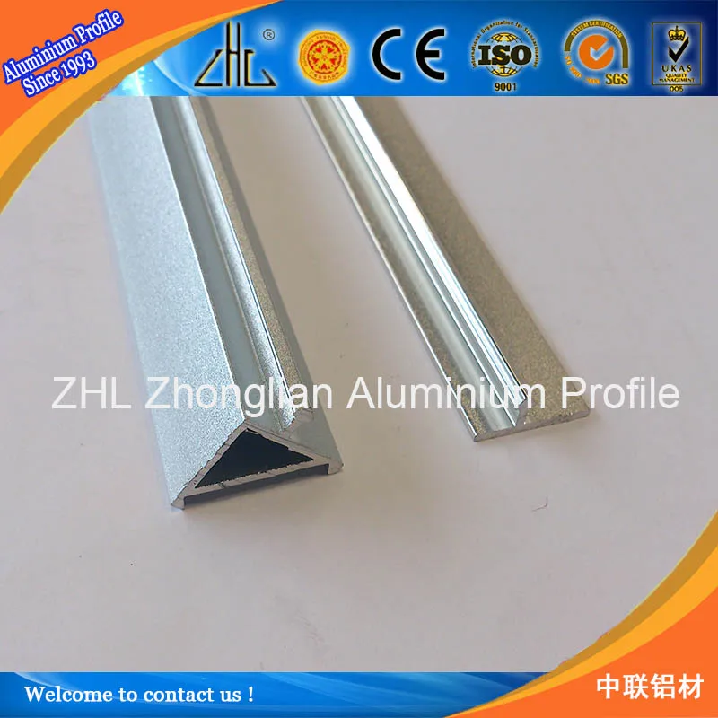 6000 Series Triangular Shape Aluminum Extrusion Profiles / Custom V ...