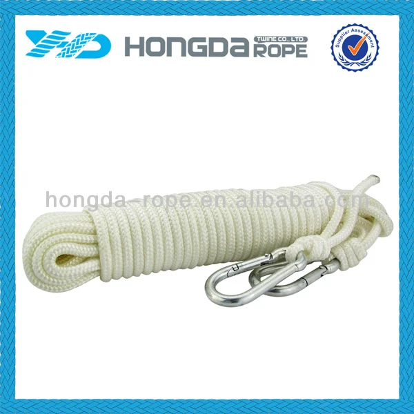 1/2 Inch Double Braided Nylon Rope White Secure Line - Buy Braided ...