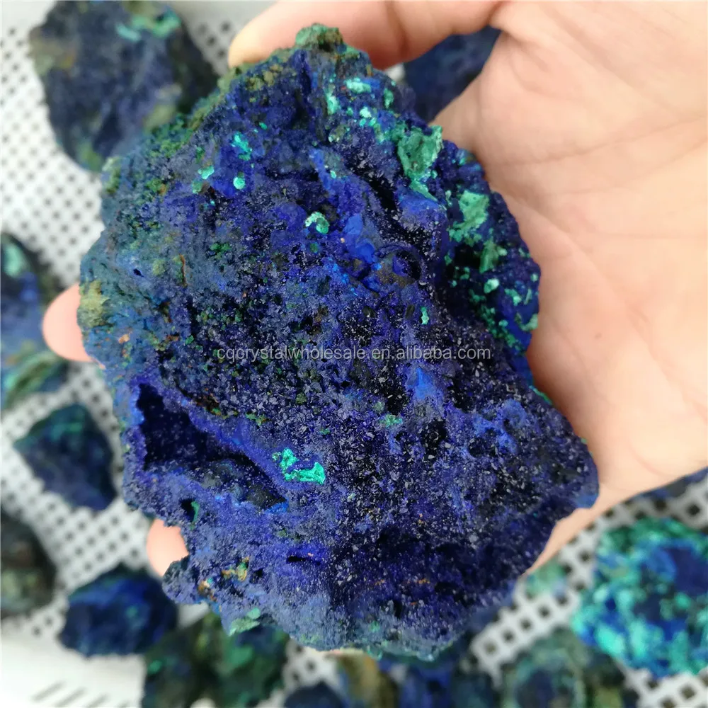 Natural Raw Chessylite Rough Stone Azurite & Green Malachite Mineral ...