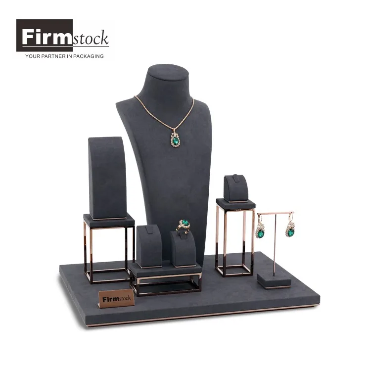 Custom Luxury Wooden Mdf Metal Necklace In Grey Jewellery Jewelry ...