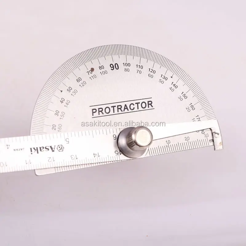 AK-2587 Stainless Steel Protractor - Precision and Durability