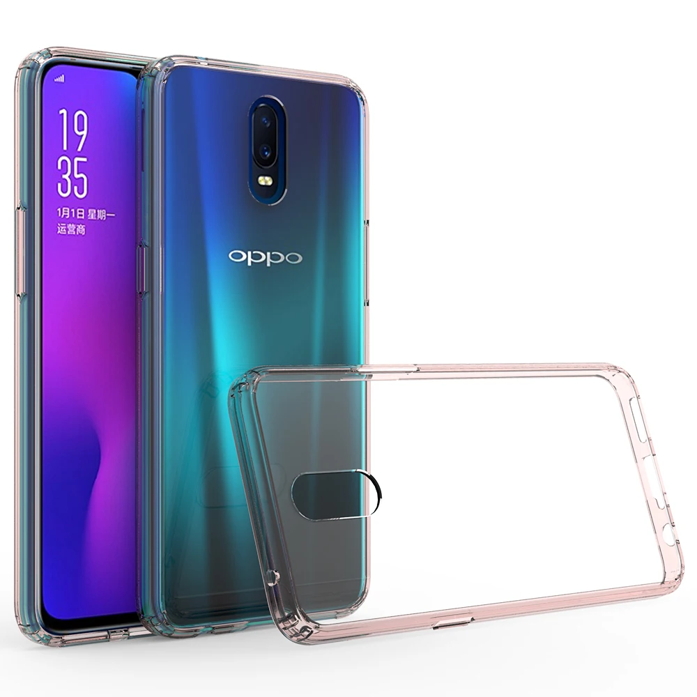 For Oppo R17,Hd Clear Hard Pc Back Panel Soft Tpu Bumper Corner ...