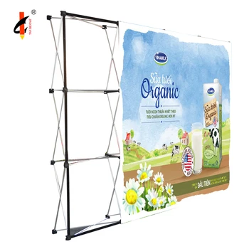 10ft X 10ft Folding Pop Up Banner Stand With Fabric Exhibition - Buy ...