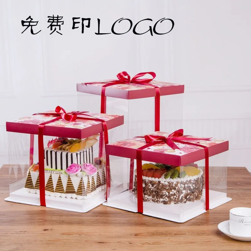 Wholesale Stock Tall Transparent Birthday Cake Box - Buy Tall Cake Box ...
