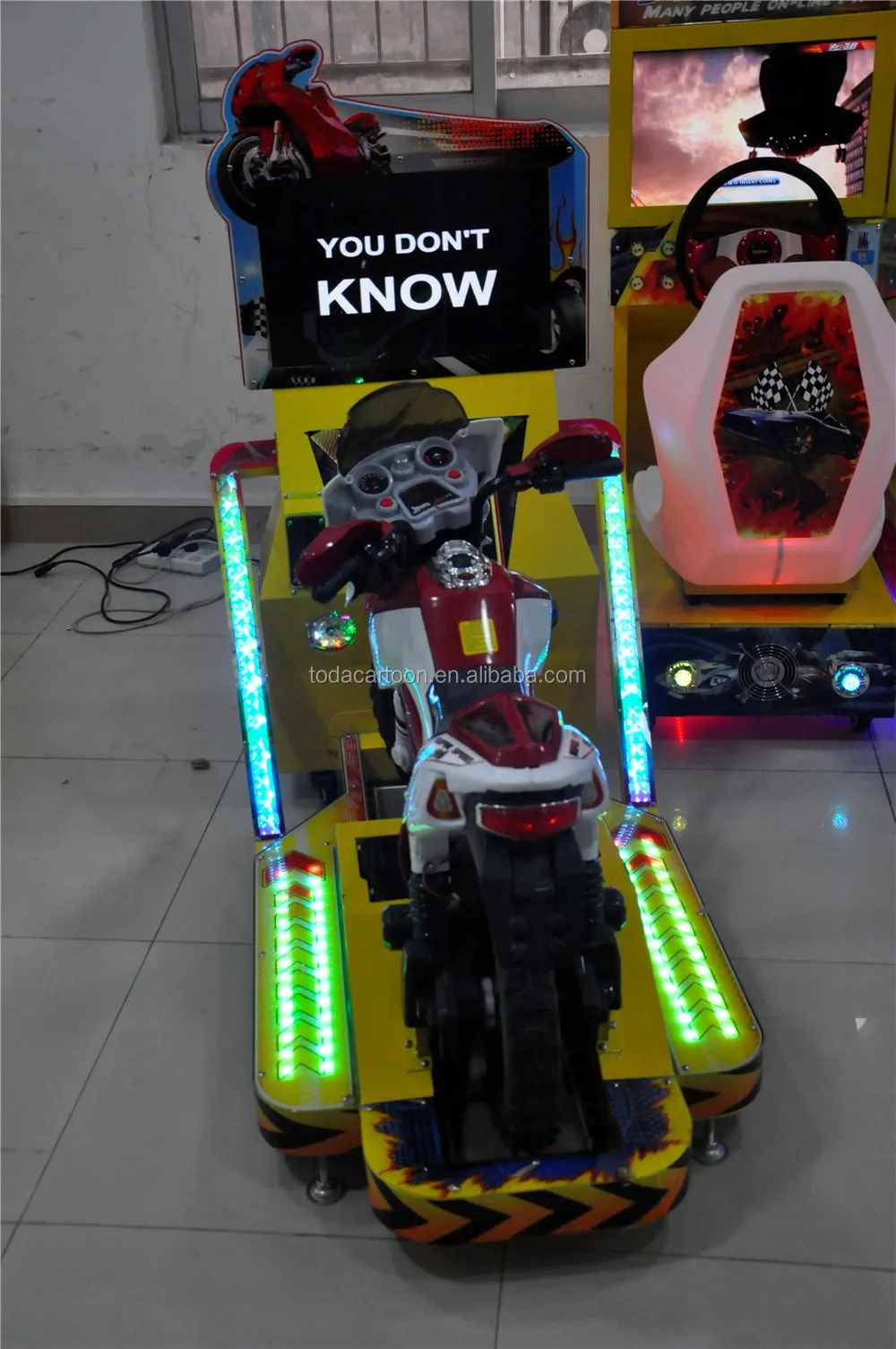 22lcd Screen Simulator Moto Machine Tt For Children Racing Game Machine ...