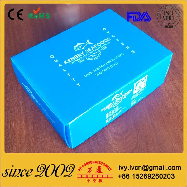 Foldable Pp Corrugated Plastic Seafood Packaging Box - Buy Seafood Box ...