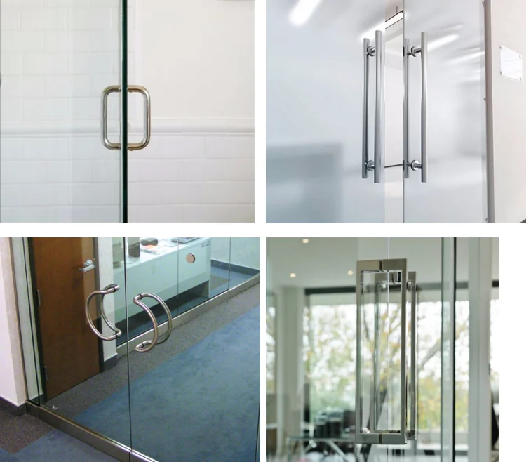 S Shape Glass Door Handles - Stylish & Durable Solutions