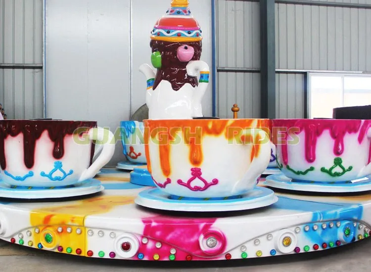 Fun Fair Park Carnival Amusement Attraction Kiddie Tea Cup Ride ...
