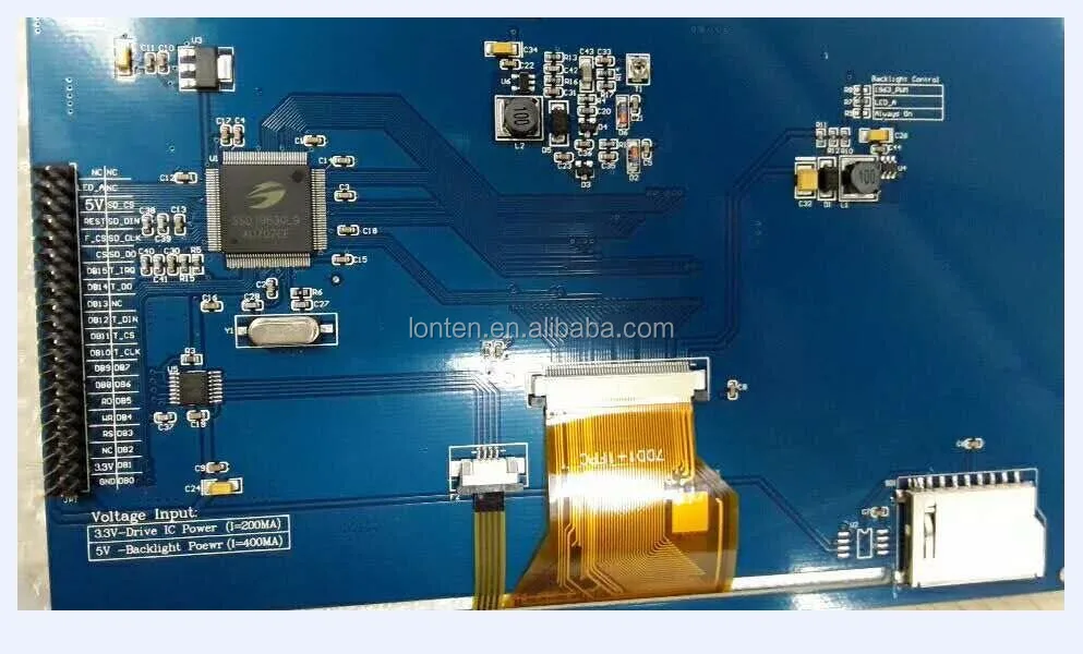 SSD1963 Arduino TFT LCD Display - 7inch 800x480 Touchscreen