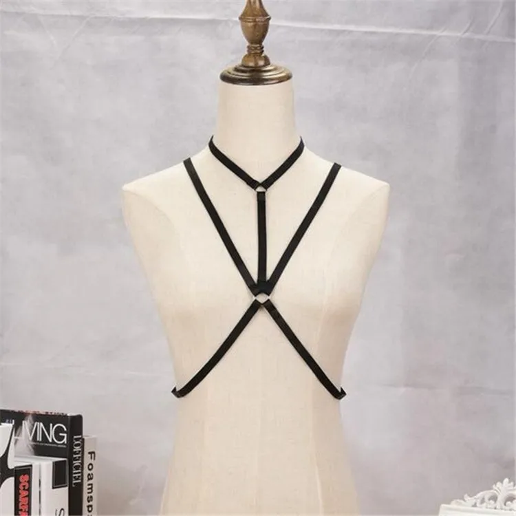 Women Bondage Lingerie Elastic Cage Crop Lingerie Bralette Bralet Bra ...