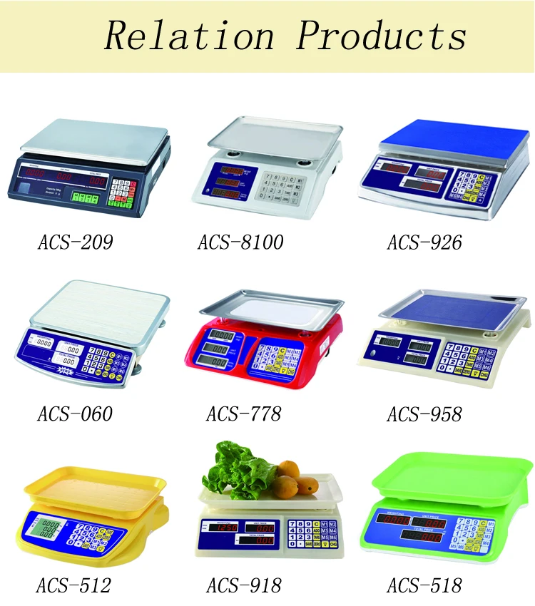 30kg Weighing Scale Digital With Printer Barcode Labels Supermarket ...