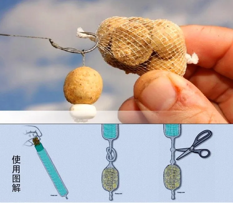 Pva Narrow Fishing Mesh Refill Water Dissolves Carp Fish Stocking Bait ...