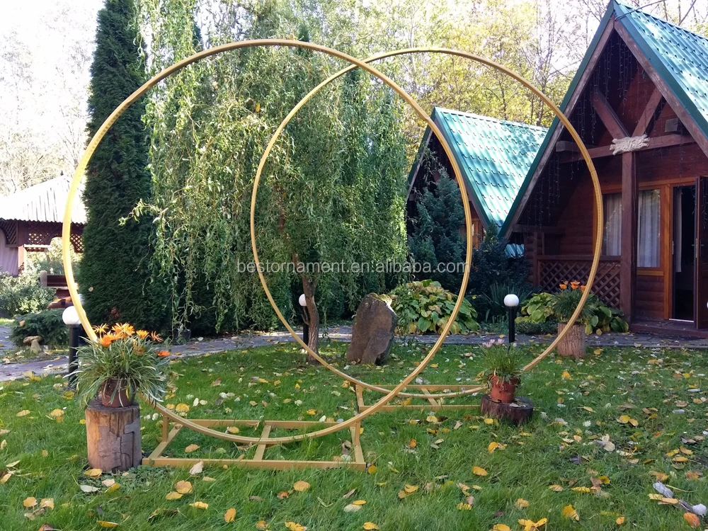 Wedding Arch Gold Metal Round Wedding Arch For Weddings Flowers - Buy ...