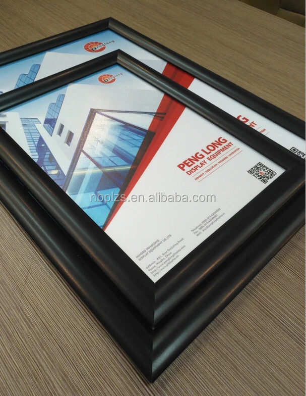 Snap Frame Wall Mounted Picture Photo Frame Black - A0 to A5