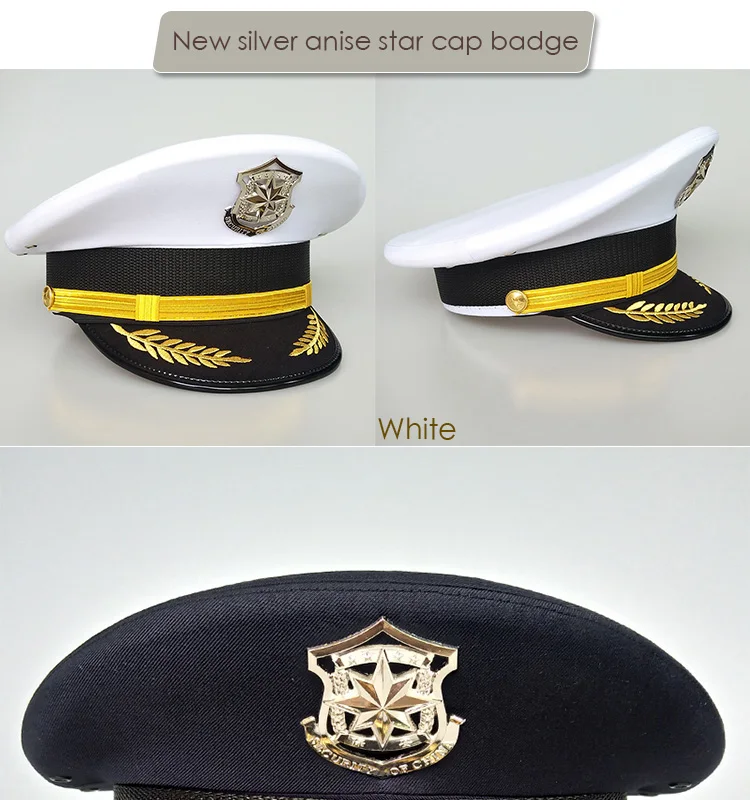 Custom Embroidered Security Uniform Cap & Woven Belt, Oem