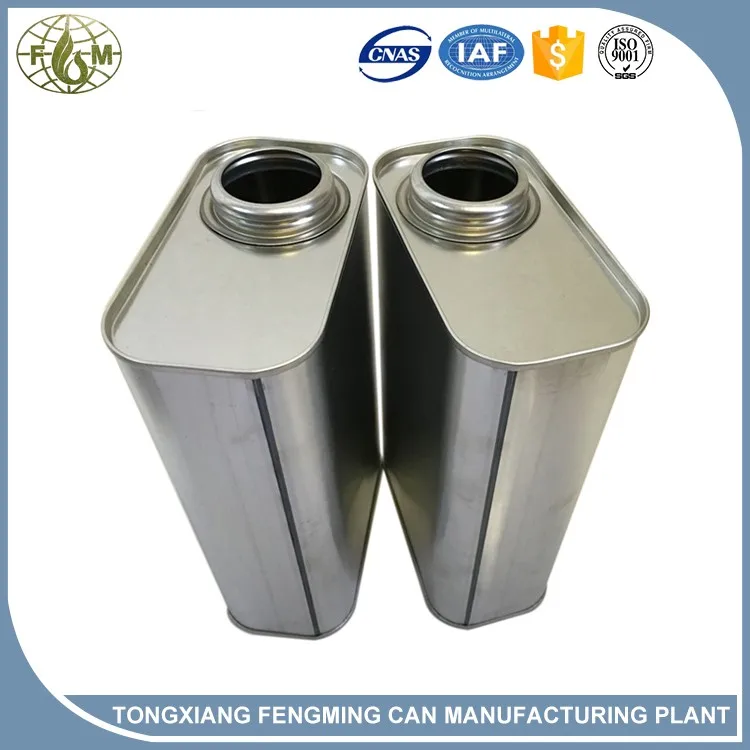 1 Liter Rectangular Tin Can Metal Barrel With Squeeze Cap Wholesale ...
