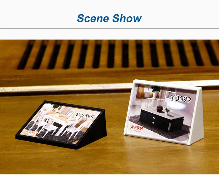 70*50mm Product Display Stands - Table Top Price Tag Holders
