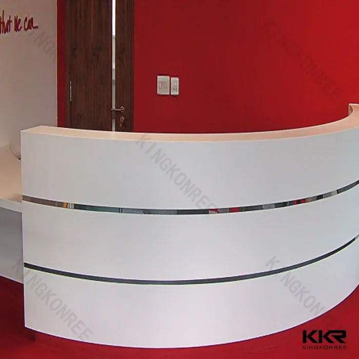 New Design Elegant Shape Reception Counter/front Desk/reception Desk ...