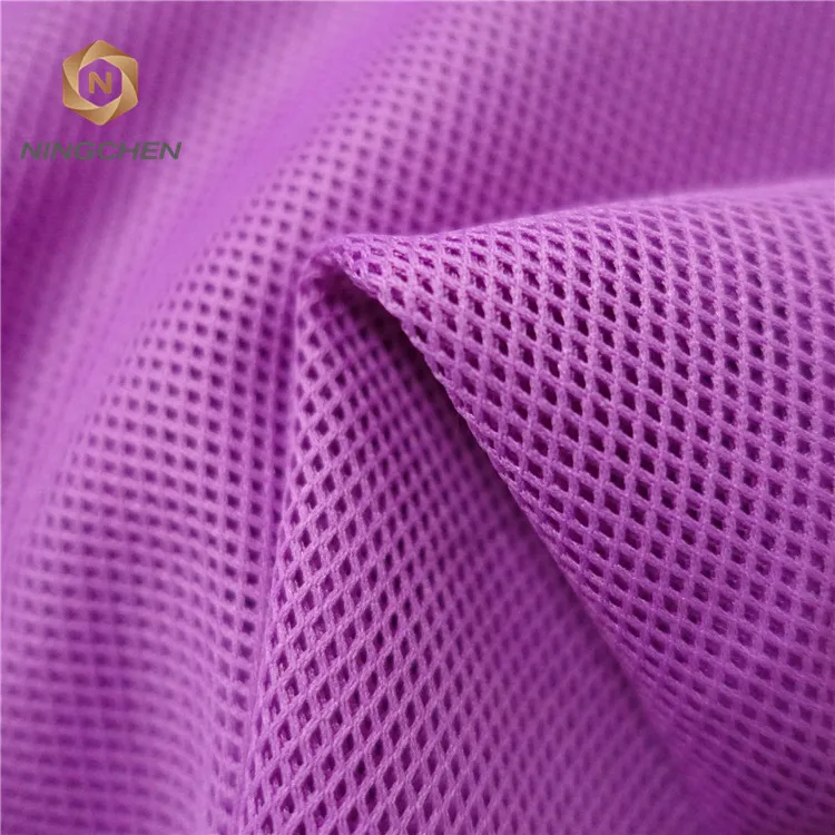 100% Polyester Eyelet Microfiber Bird Eye Mesh Fabric For Sports Shirt ...