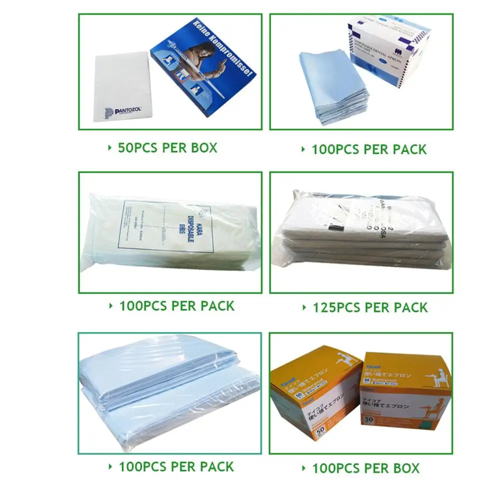 Medical Disposable Waterproof Paper Aprons - OEM Quality